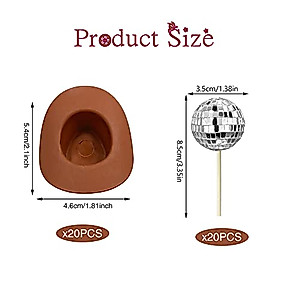 Disco Ball Cupcake Toppers Happy Birthday Cake Topper 1970s Disco Ball Cake Decorations Disco Theme Cake Picks for Disco Theme Party 70s Theme Party Favor