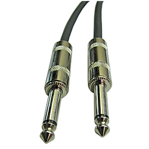 Yovus 5 Pack: Instrument Acoustic Electric Bass Guitar Keyboard Patch Cable 1/4 to Quarter Inch Mono (10ft) 10 Ft Foot Feet