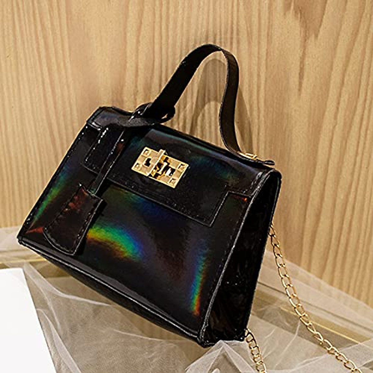 QIANJINGCQ Fashion laser design large capacity waterproof handbag lady messenger bag simple backpack