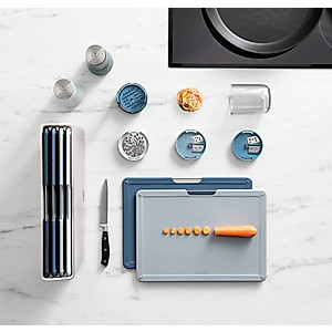 Joseph Joseph Milltop Non-Spill Salt & Pepper Mill Set-Editions (Sky), Regular