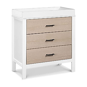 Carter's by DaVinci Radley 3-Drawer Dresser in White & Coastwood