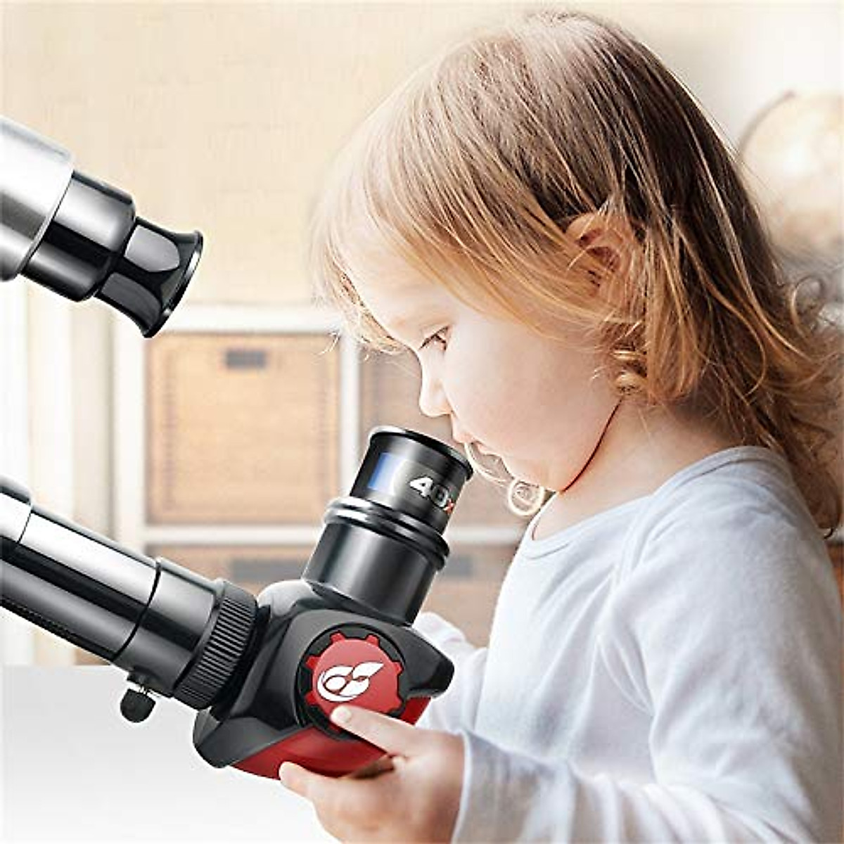 Astronomy Telescope for Kids Adults Beginners,50mm Aperture Astronomical Telescope Refractor Tripod Finder for Camping And Stargazing,Observe Moon and Planet in The Wild, Best Telescope Gift (Silver)