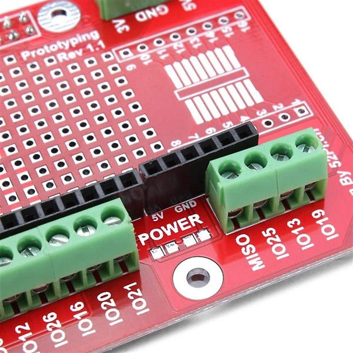 FAUUCHE JF-Xuan DIY kit Module 5pcs Prototyping Expansion Shield Board Fit Compatible with Raspberry Pi 2 Model B+ / B Display Accessories Circuit Boards
