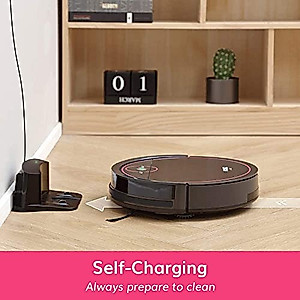 NOISZ by ILIFE S5 Pro Robot Vacuum and Mop 2 in 1, ElectroWall, Automatic Self-Charging, Water Tank，Tangle-Free, Quiet, Ideal for Pet Care, Hard Floor and Low Pile Carpet, Black
