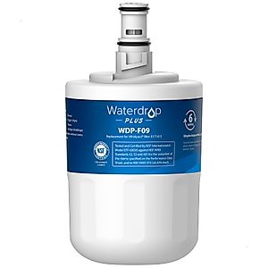Waterdrop Plus 8171413 NSF 401 Certified Refrigerator Water Filter, 𝐑𝐞𝐝𝐮𝐜𝐞 𝐏𝐅𝐀𝐒, Replacement for Whirlpool® 8171413, 8171414, EDR8D1, Kenmore® 46-9002 (Package May Vary)