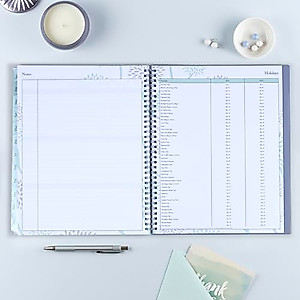 Blue Sky 2024 Weekly and Monthly Planner, January - December, 8.5" x 11", Frosted Cover, Wirebound, Rue Du Flore (101602-24)