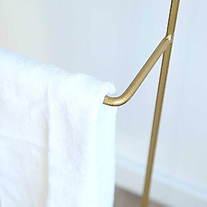 Towel Racks, Towel Rack Towel Rack Freestandimetal Towel Rack for Hangitowels and Bath Towelsload-Bearicapacity Not Easy to Deform Does Not Fade/D/45 * 14 * 145Cm