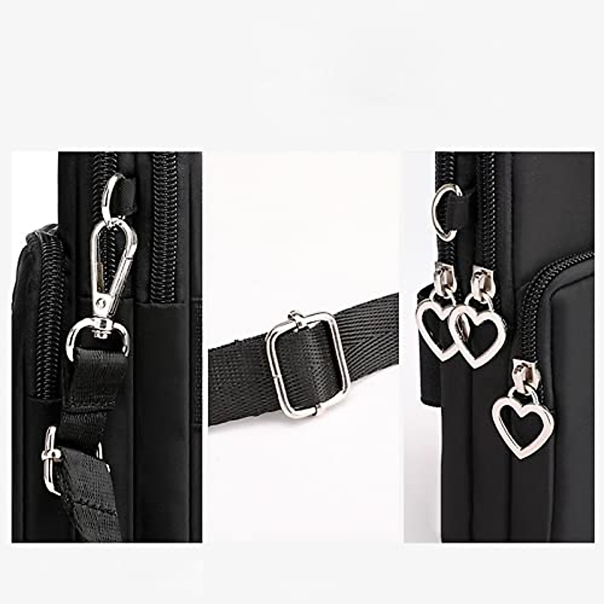 KANC Fashion Balloon Printing Women's Shoulder Handbag Zipper Messenger Bag Mobile Phone Bag Shoulder Tote Bag (AL, One Size)