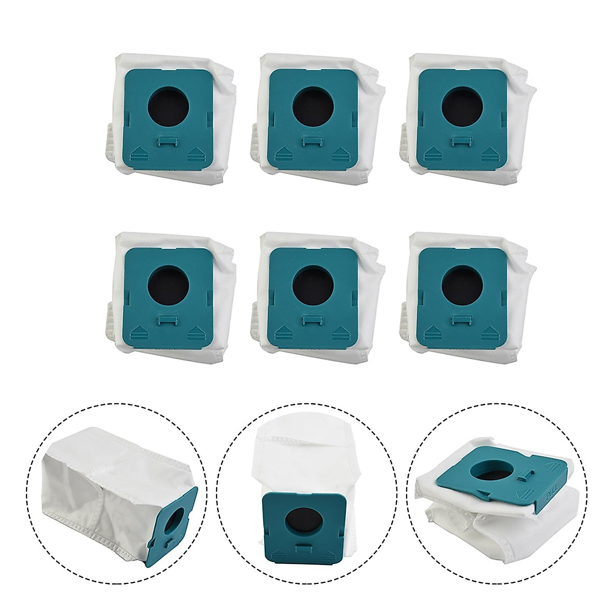 6pcs Vacuum Cleaner Dust Filter Bag，Compatible For Samsung BESPOKE Jet VCA-ADB95 Replacement Household Cleaning Accessories