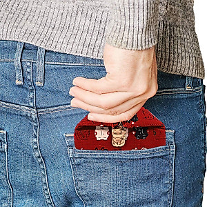 TENDYCOCO Women Wallet Lucky Cat Printed Coin Purse Magnetic Buckle Cotton Pouch Japanese Style Wallet