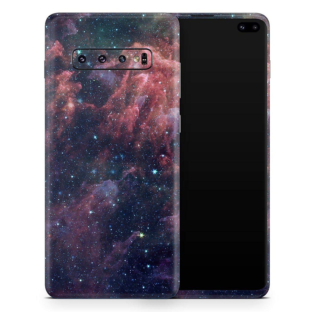 DesignSkinz Colorful Deep Space Nebula Protective Vinyl Decal Wrap Skin Cover Compatible with The Samsung Galaxy S20 (Screen Trim & Back Glass Skin)