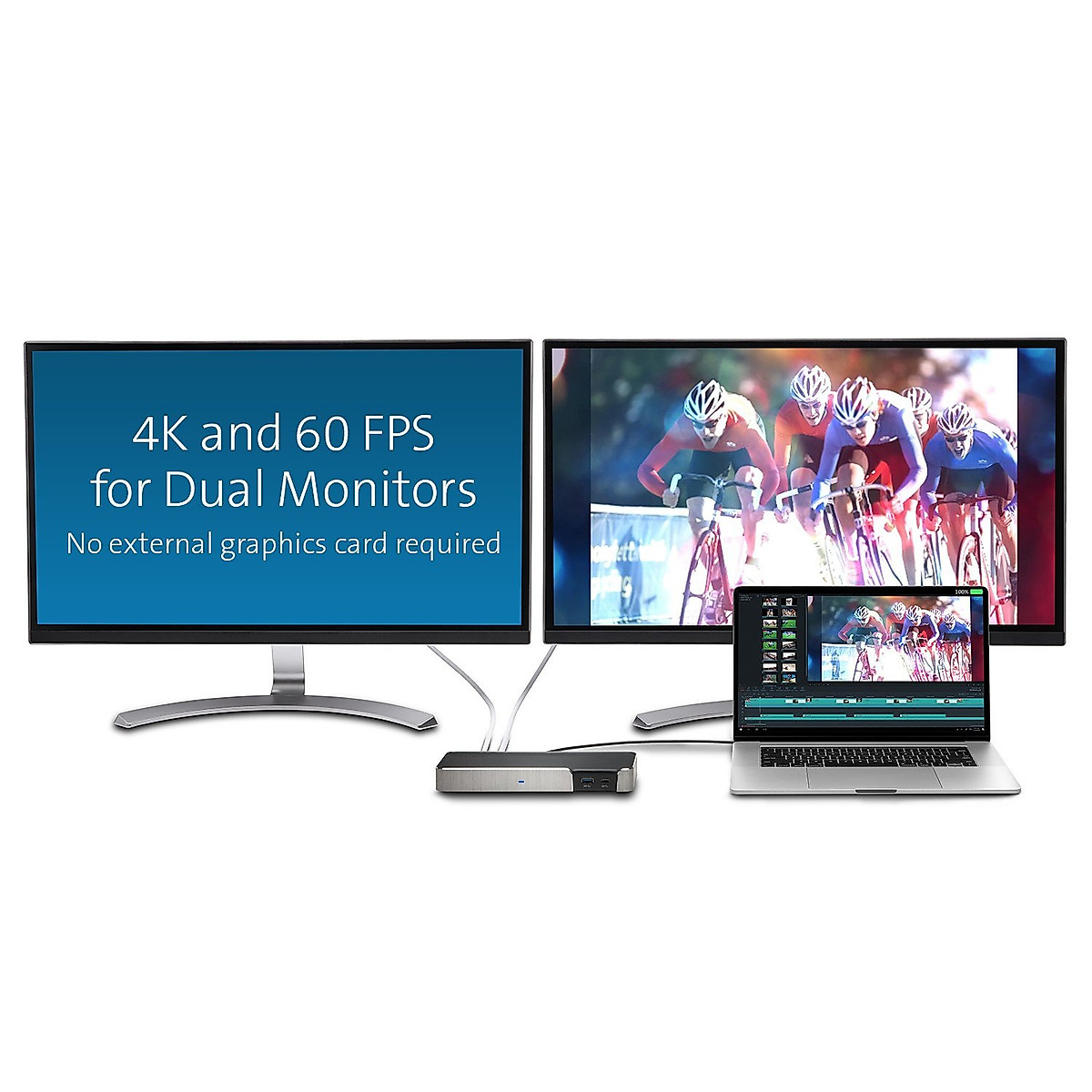 Kensington SD5200T Thunderbolt 3 Docking Station - 85W PD - Dual Monitor 4k for Mac and PC (K38300NA)