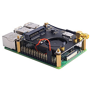 GeeekPi RPi 4G / 3G Hat for Raspberry Pi Zero/Zero W/Zero WH/2B/3B/3B+/4B,Jetson Nano,Supports SMS, MMS, Mail, TCP, UDP, DTMF, HTTP, FTP