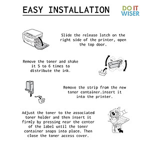 Do it Wiser Remanufactured Toner Cartridge Replacement for Xerox WorkCentre 6027 6025 Phaser 6022 6020 - 106R02757 (Magenta 1,000 Pages)