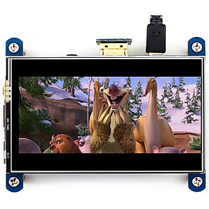 waveshare 4 inch HDMI LCD IPS Display 800x480 Resolution Resistive Touch Screen HDMI Interface for Raspberry Pi 4B/3B+/3B/2B/B+/A+/Zero W,Support Raspbian/Ubuntu/Kali/Retropie