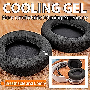 Arctis Cooling Gel Ear Cushions - Compatible with Arctis 7/5/3/1, Arctis Pro, Arctis 7X / 9X Headphones I Cooling Gel Memory Foam Earpads I Black