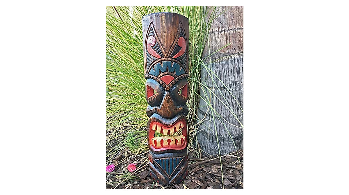 FOREVER BAMBOO Tiki Mask - Classic Tahitian Decor
