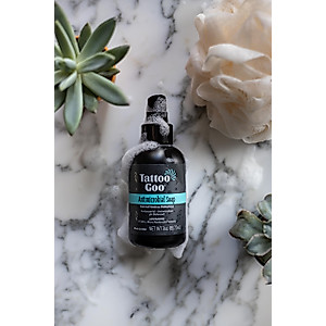 Tattoo Goo Deep Cleansing Soap, Disinfecting Tattoo and Piercing Aftercare - Moisturizing Olive Oil, Alcohol and Fragrance Free - 3 oz