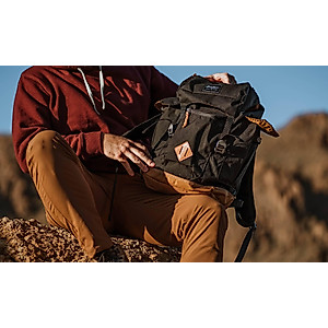 Eddie Bauer Bygone Backpack with Exterior Pockets and Laptop Compatible Sleeve, Terracotta, 25L