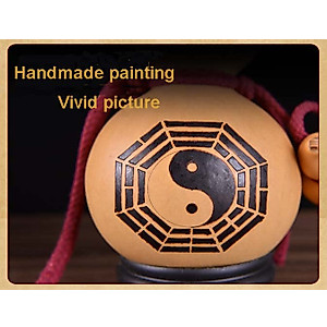 OPENDOOR Natural Wine Gourd, Outdoor Portable Water Bottle, Water, Wine,Medicine Gourd (9.5 tall)