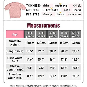Girls Puff Short Sleeve Sweater Tops for Teen Girls Crew Neck Blouse Crochet Knit Soft Pullover Shirt 13-18 Years