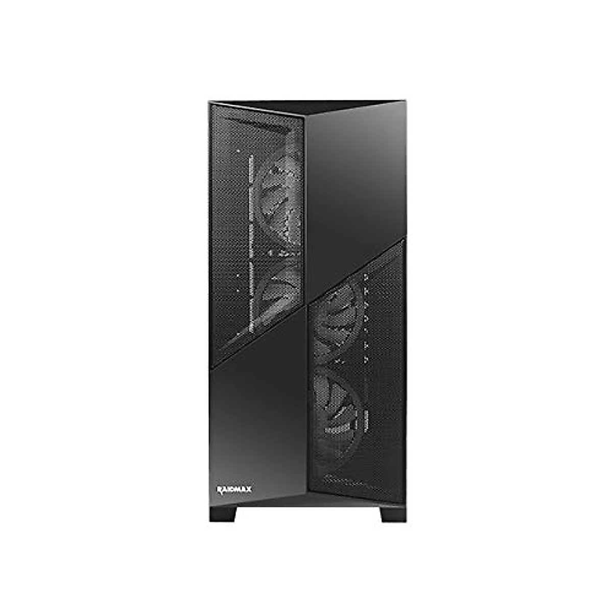 Raidmax ATX Desktop Computer Gaming PC Case Mid Tower PC Case with addressable RGB x3 ARGB Fans ATX PC Case USB 3.0 Tempered Glass PC Case Mesh Window Computer Case with 3 ARGB LED Black PC Case -X627