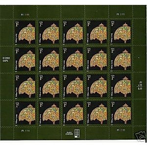 TIFFANY STAMP Lamp Pane 100 x 1 One .01 Cent US Unted States Postage stamps