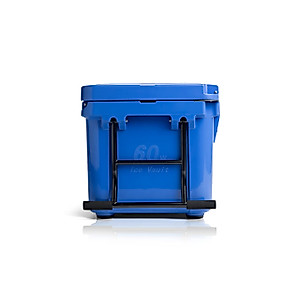 Blue Coolers Ice Vault – 60 Quart, Roto-Molded Ice Cooler with Wheels | Large Ice Chest Holds Ice up to 10 Days | Trademark Blue
