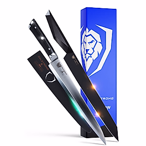 Dalstrong Shadow Black Series Yanagiba Sushi Knife 10.5" Bundled with Gladiator Series Yanagiba Sushi & Slicing Knife 10.5" - NSF Certified