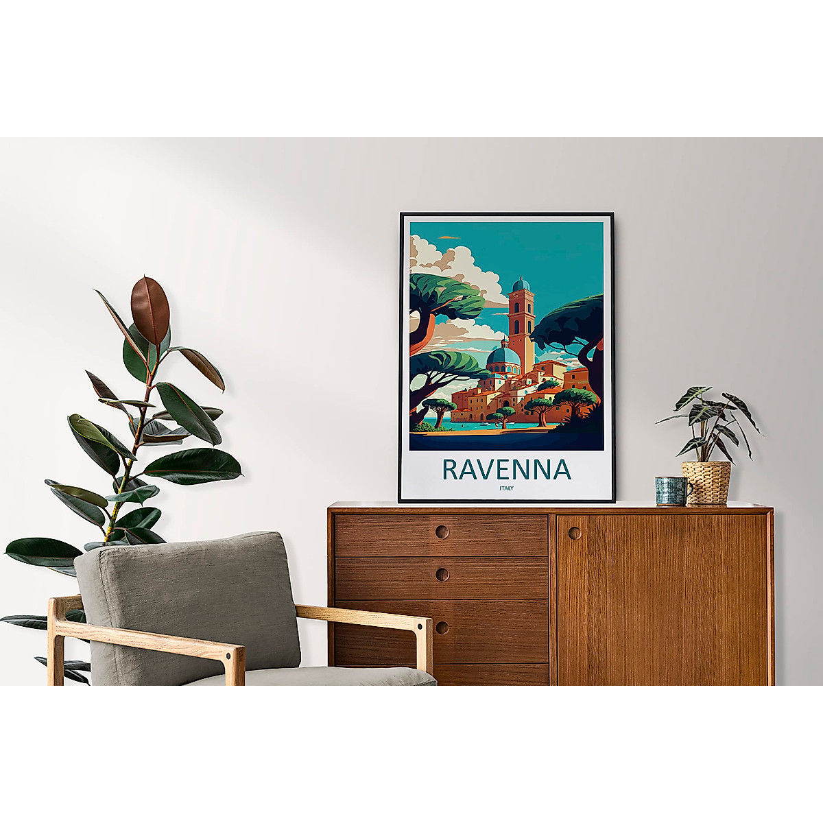 Ravenna Travel Print Wall Art Ravenna Wall Hanging Home Décor Ravenna Art Lovers Italy Art Lover Ravenna Print Ravenna Italy Art