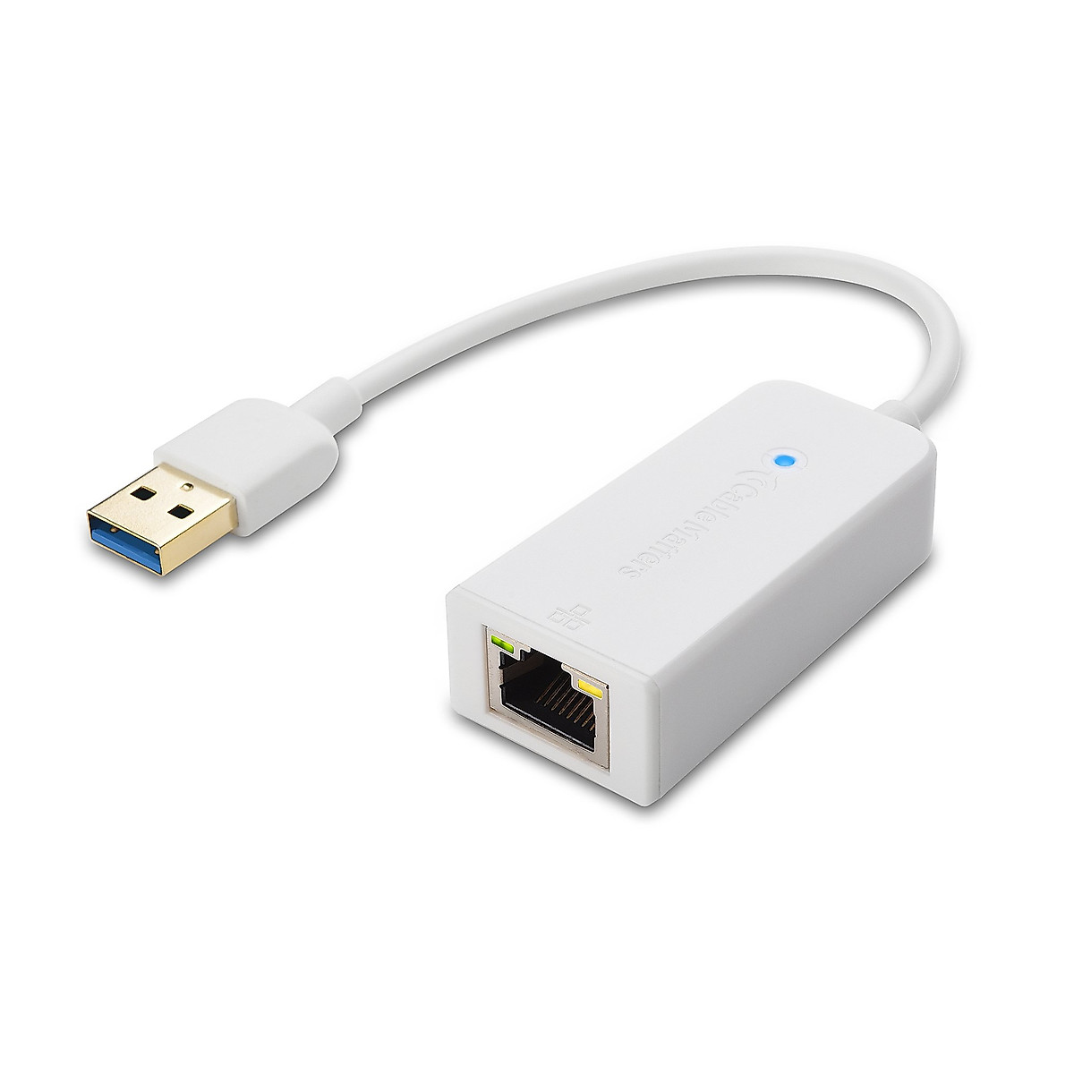 Cable Matters USB 3.0 to Ethernet Adapter, 10/100/1000 Mbps, White