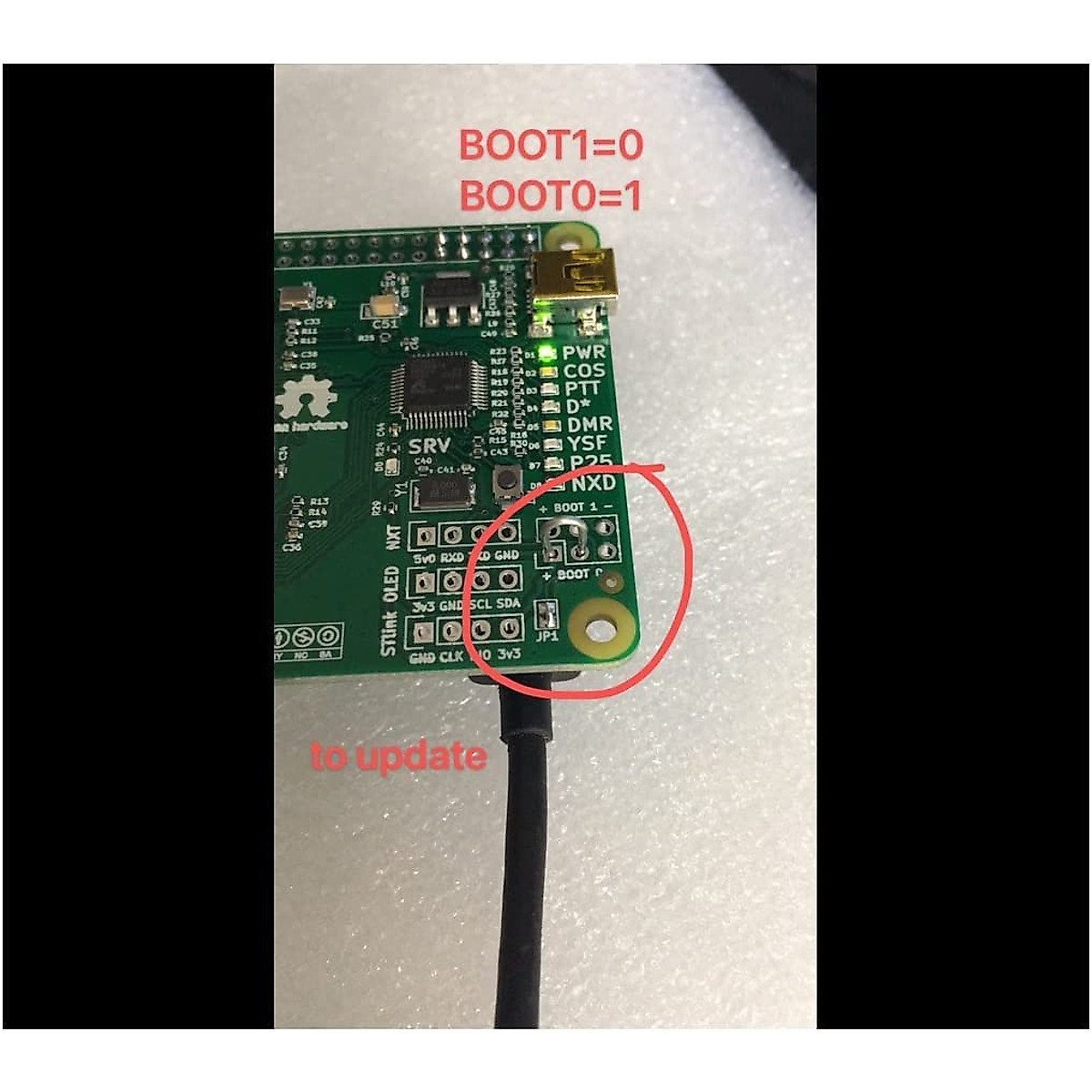 GOOZEEZOO MMDVM Duplex Hotspot Module Dual Hat V1.5.2 Support P25 DMR YSF NXDN DMR Slot 1 + Slot 2 for Raspberry pi with USB Port (Without OLED)