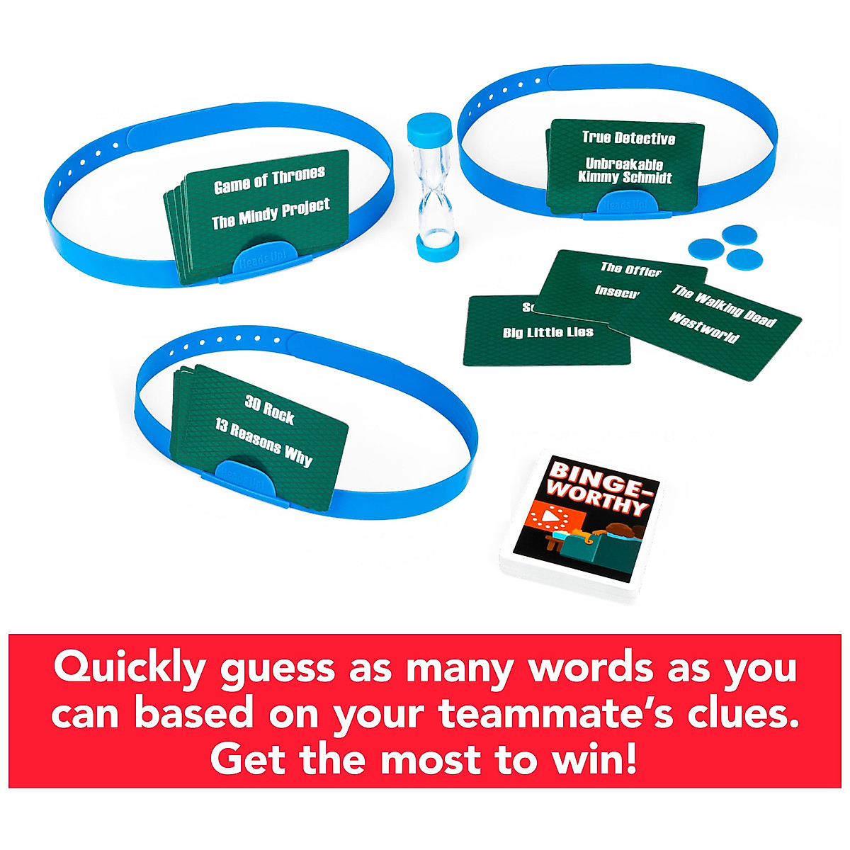Head’s Up Party Game 4th Edition, Word Guessing Board Game for Kids and Families Ages 8 and up