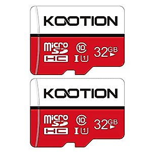 KOOTION 32GB Micro SD Card 2-Pack Class 10 Micro SDHC Card UHS-I Memory Card Ultra High Speed TF Card, C10, U1, 32 GB
