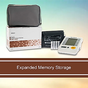 McKesson Digital Blood Pressure Monitor and Nylon Arm Cuff - 1-Tube, Automatic Inflation, for Adults - Large Cuff, 23 cm - 40 cm, 1 Count Navy Blue