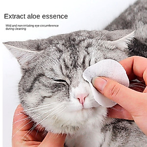 KAYNO Pet Wipes Eye Tear Wipes cat and Dog Bichon Pomeranian Tear Removal cat Wipe Eye wash-Free Cleaning