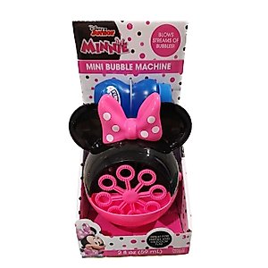 Disney Junior Minnie Bubble Machine with Bubble Solution