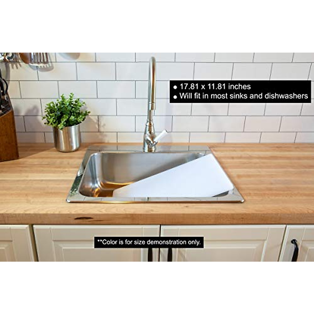 Restaurant Thick White Plastic Cutting Board 18x12 Large, 1 Inch Thick