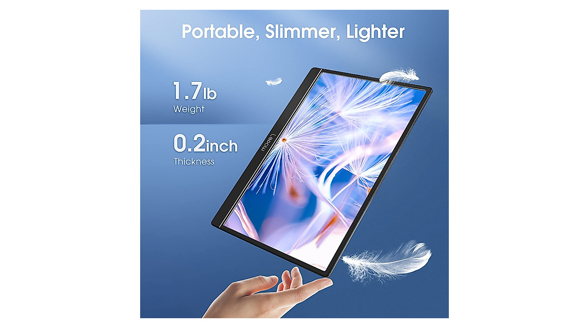 Lepow 14'' Portable Monitor - Slim, FHD 1080P Display
