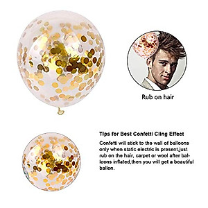 Burgundy and Gold Balloons Garland 127 pcs Confetti Metallic Pastel Latex Balloons kit for Baby Shower Birthday Christmas Graduation or Friend & Family Party Decorations.