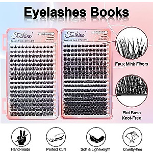 Cluster Eyelash Extension Kit, Extra Large Capacity Set, DIY Individual Lash Extension at Home…