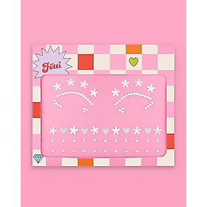 xo, Fetti Flower Eye Face Gems - 1 Set | Rhinestone Birthday, Crystal Bachelorette Party, Rave, Festival