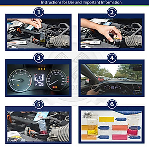 CS Motor Test, CS Engine Combustion Real-TIME Leak Tester - Cylinder Head Gasket CO2 Head Tester - Test While Driving - Petrol Diesel Gas - Engine Under Load Head Gasket Test Kit- 2 PCS in a Box