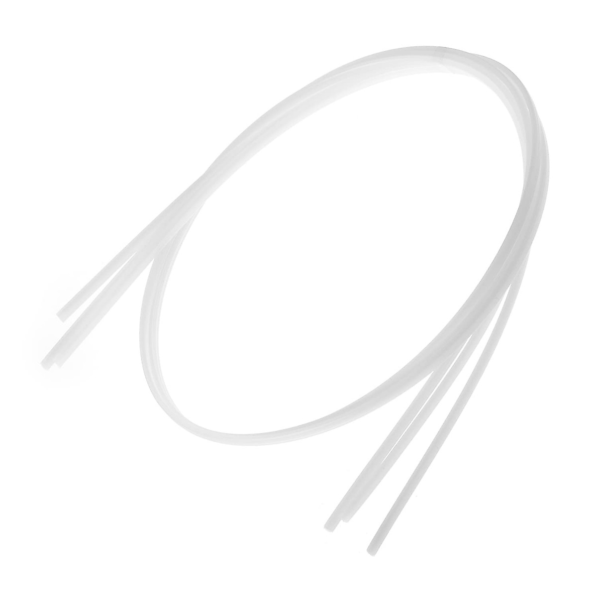 Bettomshin 3Pcs 3.28Ft Length PE Welder Rods Plastic Welding Rods, 0.2Inch Wide 0.1Inch Thick for Pipe Dustbin Fenders White