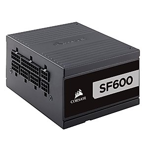 Corsair SF Series, SF600, 600 Watt, SFX, 80+ Platinum Certified, Fully Modular Power Supply (CP-9020182-NA)