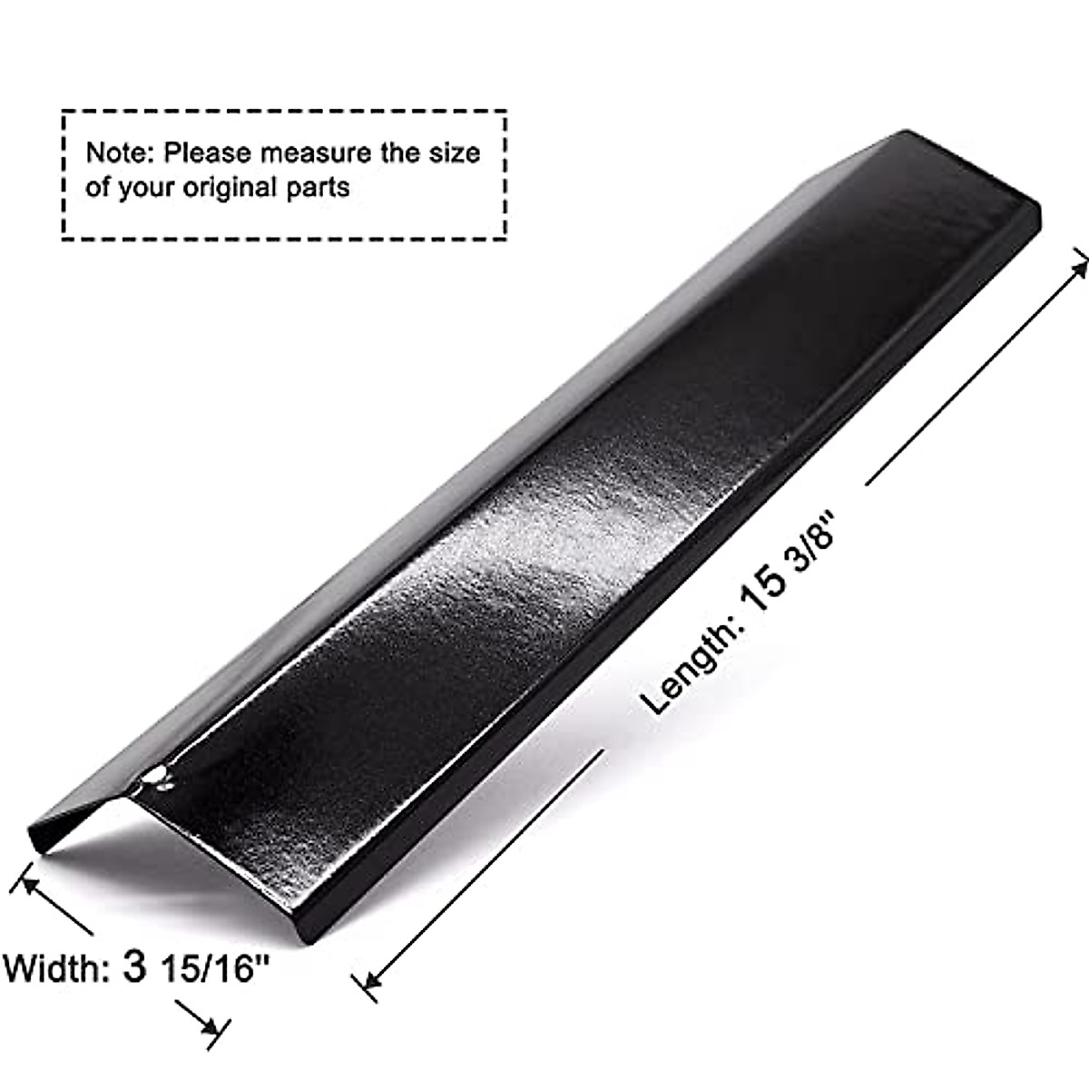 Hiorucet Grill Replacement Parts for Brinkmann 810-2410-S, 810-1420-0, 810-1420-1, 810-1470-0 Grill Models. Grill Burner, Porcelain Heat Plate, Adjustable Carryover Tubes Replacement for Brinkman