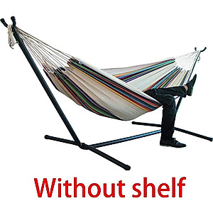 MIARHB Hammocks for Outside, Comfort Hammocks for Trees, Portable Striped Durable Camping Hammock Perfect for Indoor Outdoor Yard Garden Large Swing Chair (200 x 150 cm/78.7 x 59.1 inch, A)
