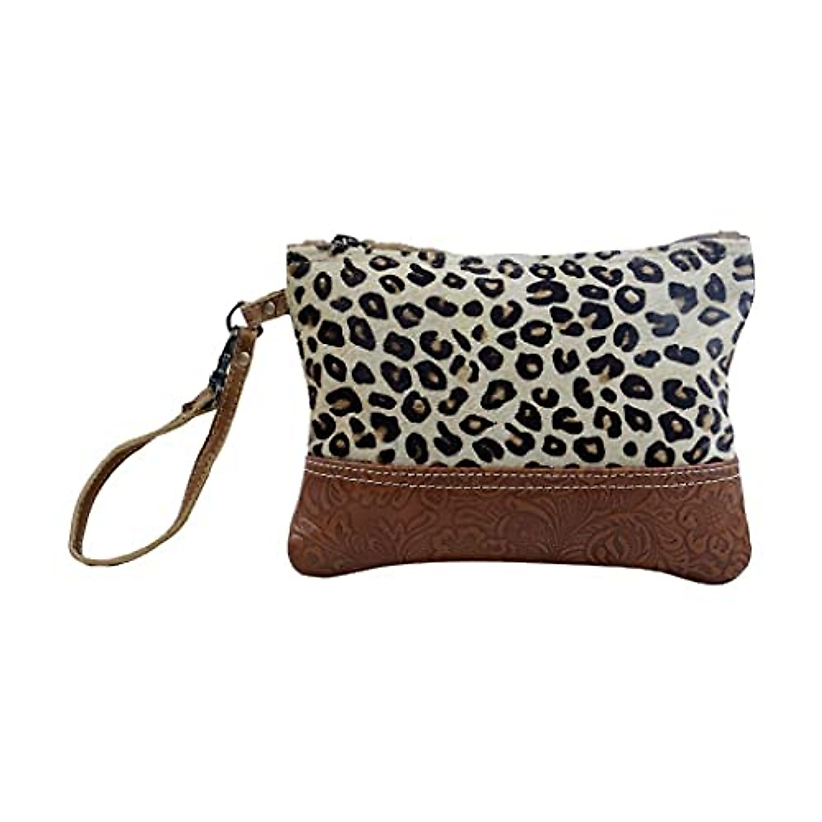 Myra Bag Wow Factor Pouch Upcycled Cowhide & Leather S-2917