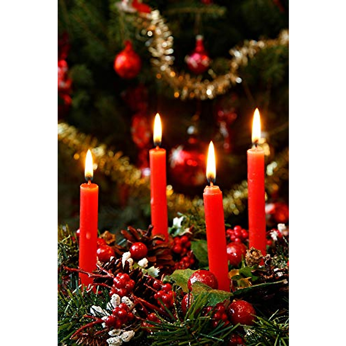 Chime Candles for Spells, Rituals, Birthday Party Congregation (100, RED)