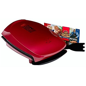 George Foreman GR26CBRD Family Size Plus Grill, Red